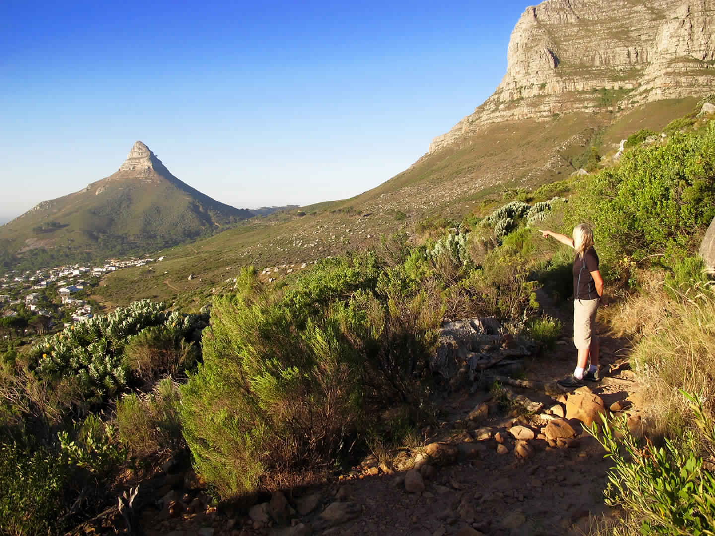 The Pipe Track Hiking route on Table Mountain South Africa